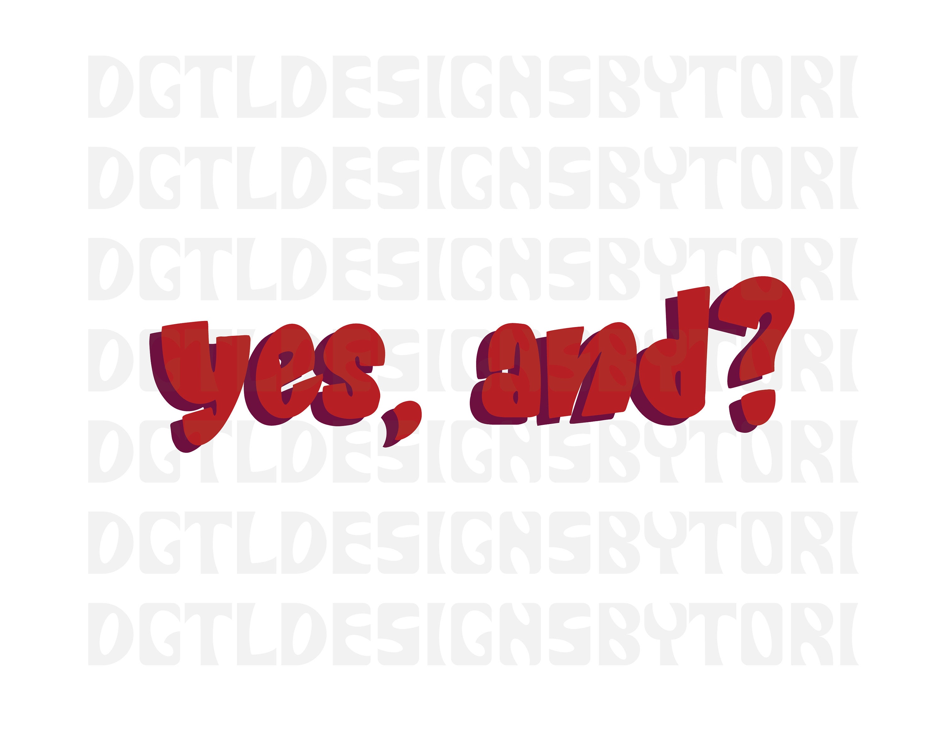Yes, And? | Instant Download | PNG and SVG Files | Ariana - Etsy