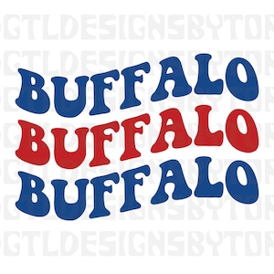 Buffalo Retro Font | Instant Download | PNG and SVG Files | New York - Etsy