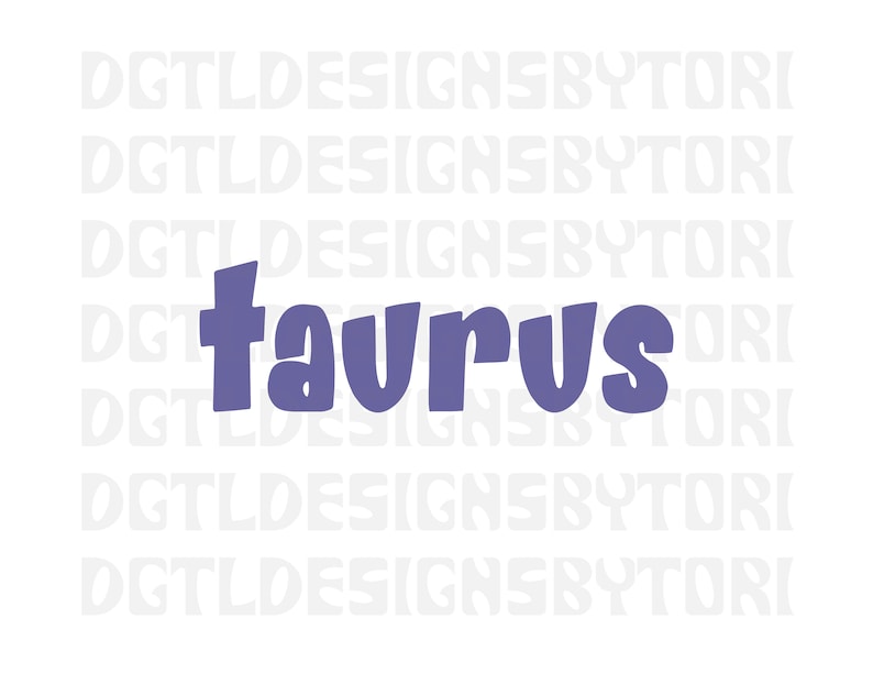 Taurus | Instant Download | PNG and SVG Files | Zodiac Sign | Astrology ...