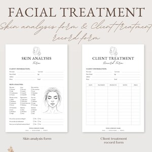 Esthetician Forms Bundle: Facial Consultation, Consent, and Treatment ...