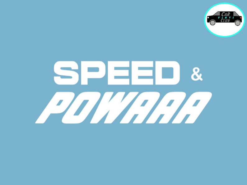SPEED & POWAAA Funny Jeremy Clarkson Car Bumper Window Sticker External ...