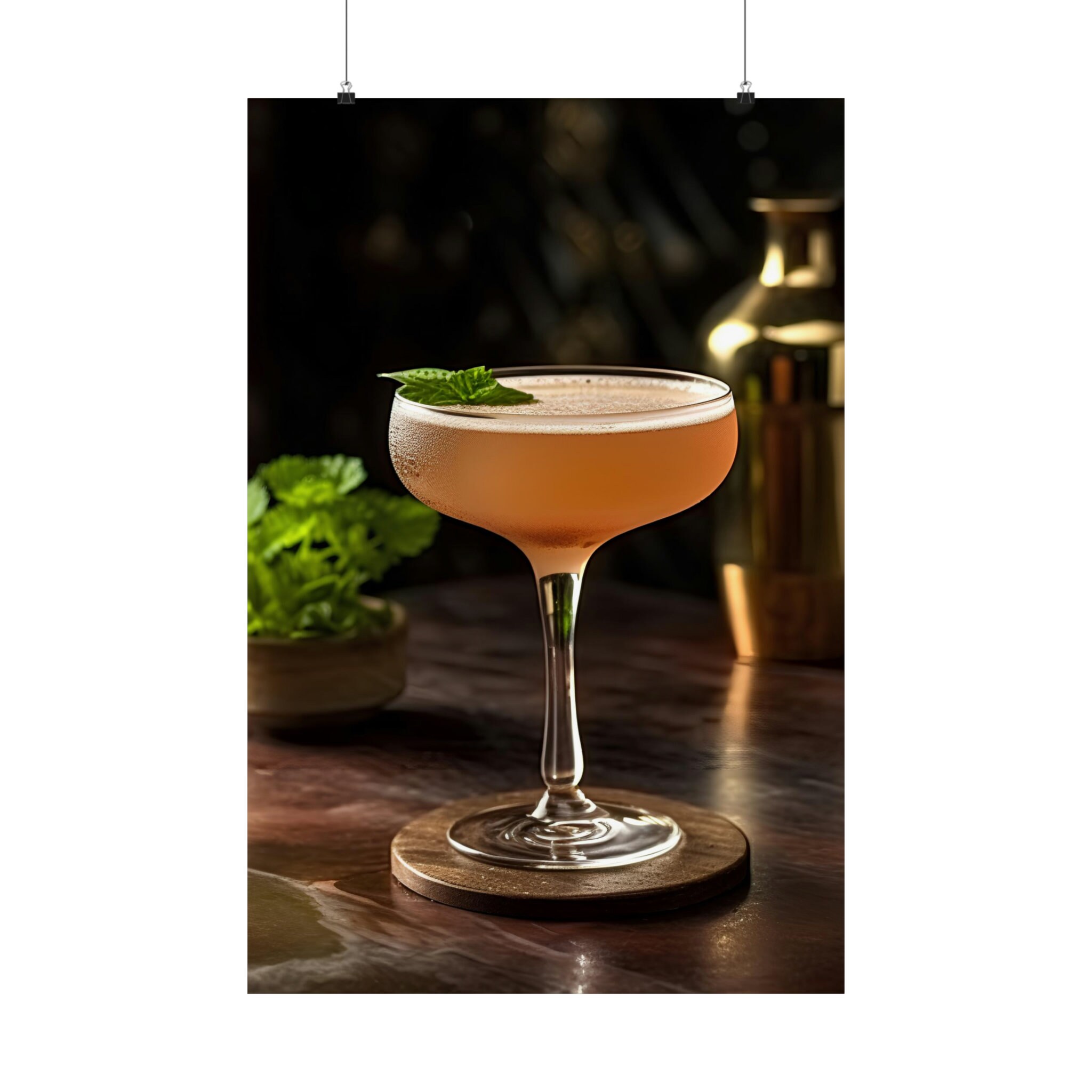 Unframed Old Cuban Cocktail Poster Vintage Rum Art, Mixology Wall Decor ...