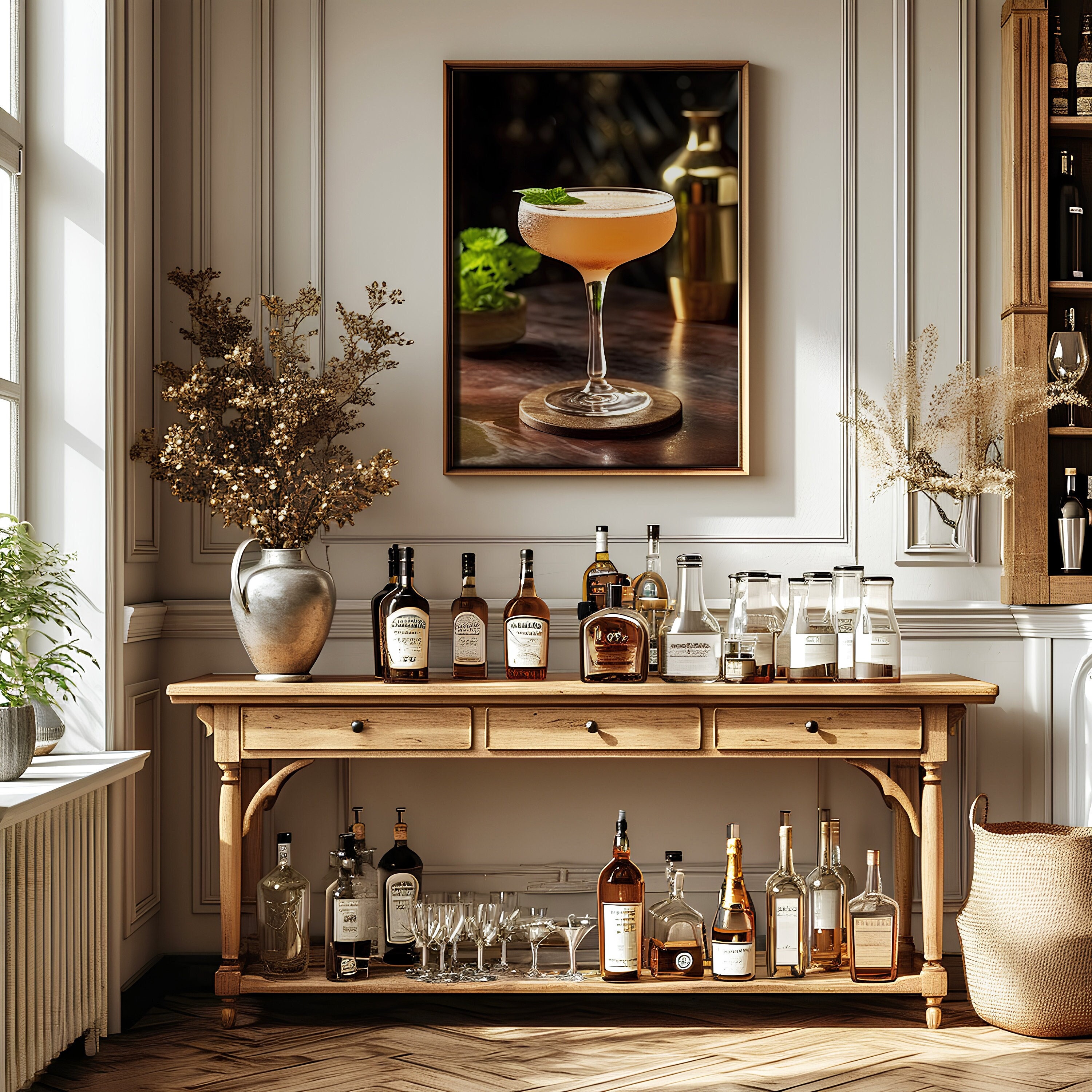 Unframed Old Cuban Cocktail Poster Vintage Rum Art, Mixology Wall Decor ...