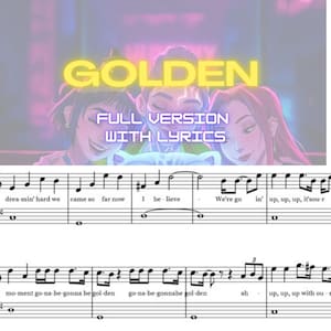 Kpop Demon Hunters Golden Full Lyrics - Etsy