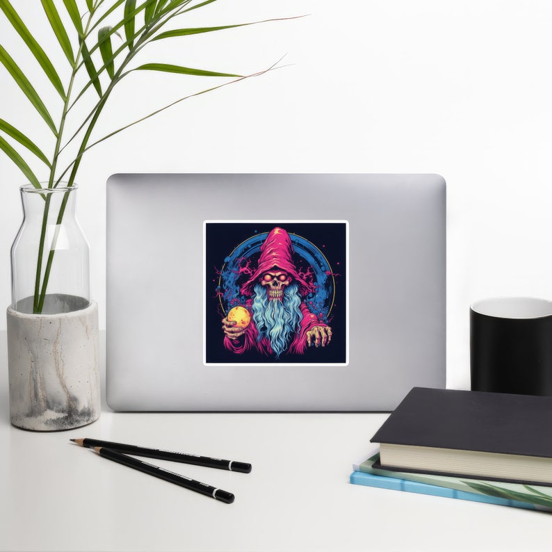 Evil Bell Wizard RAD Vinyl Sticker, 80s 90s Aesthetic, Retro Vibes ...