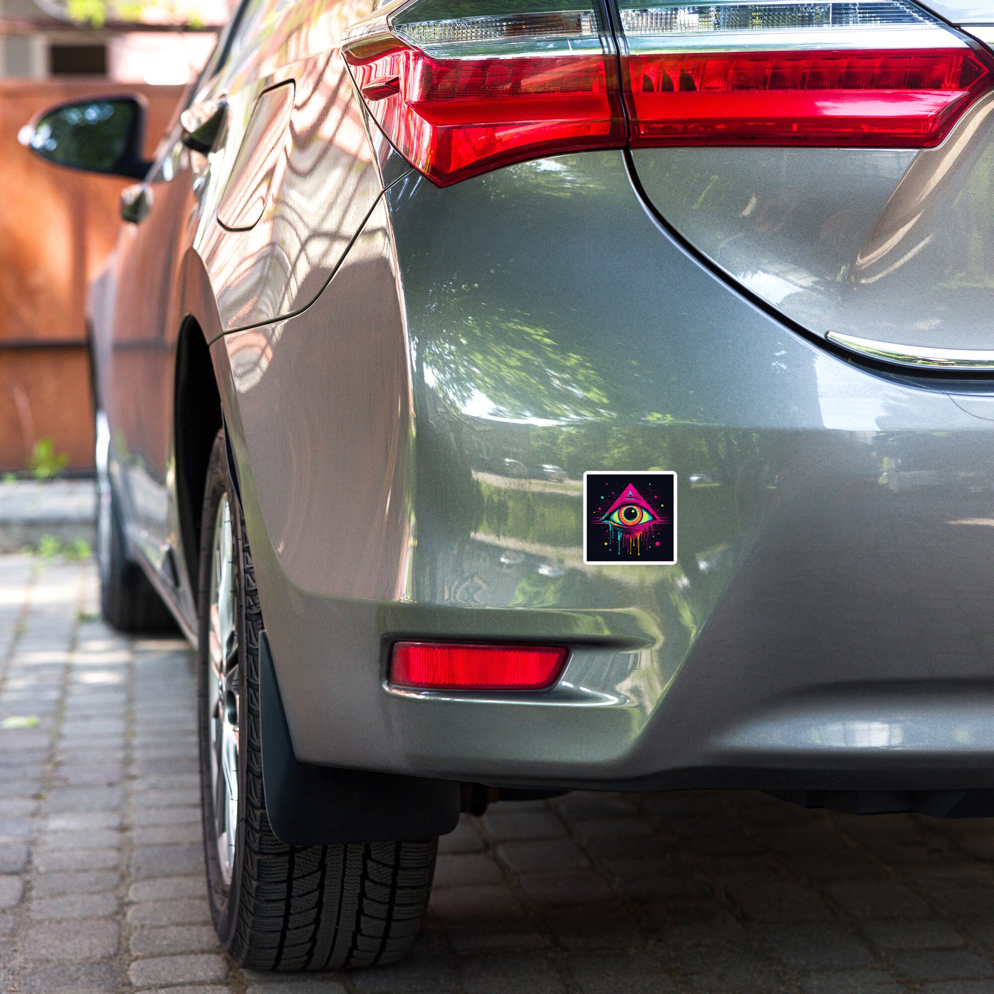 Neon Evil Eye, RAD Vinyl Sticker, 80s 90s Aesthetic, Retro Vibes ...