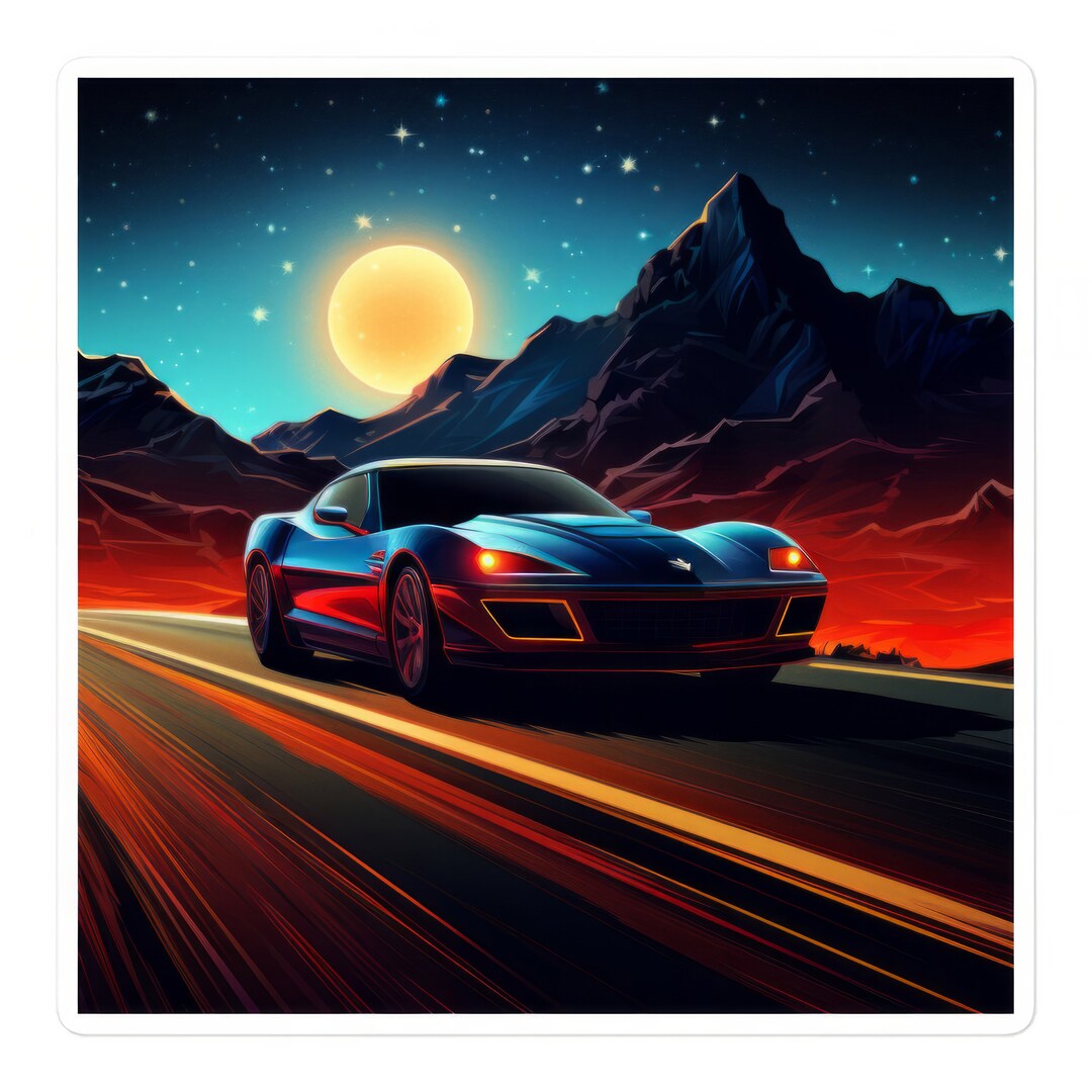 Starlight Turbo Racer, RAD Vinyl Sticker, 80s 90s Aesthetic, Retro ...