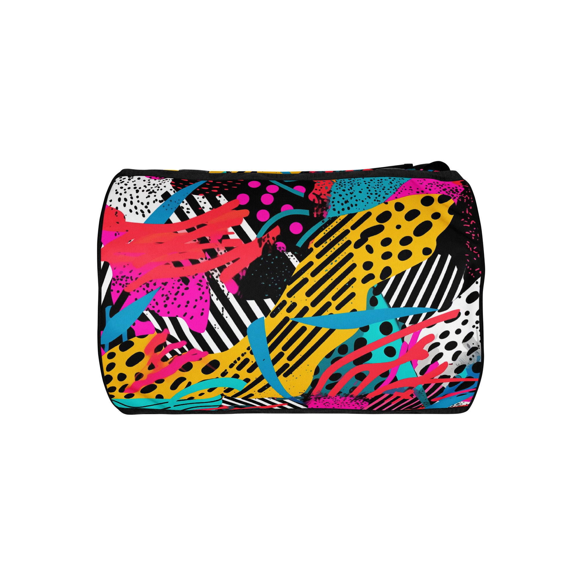 Abstract Neon Zebra Cheetah Print Gym Bag, Rad 80s 90s, Retro Vibes ...
