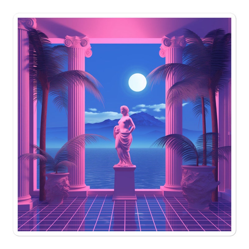 Vaporwave Sticker - Etsy