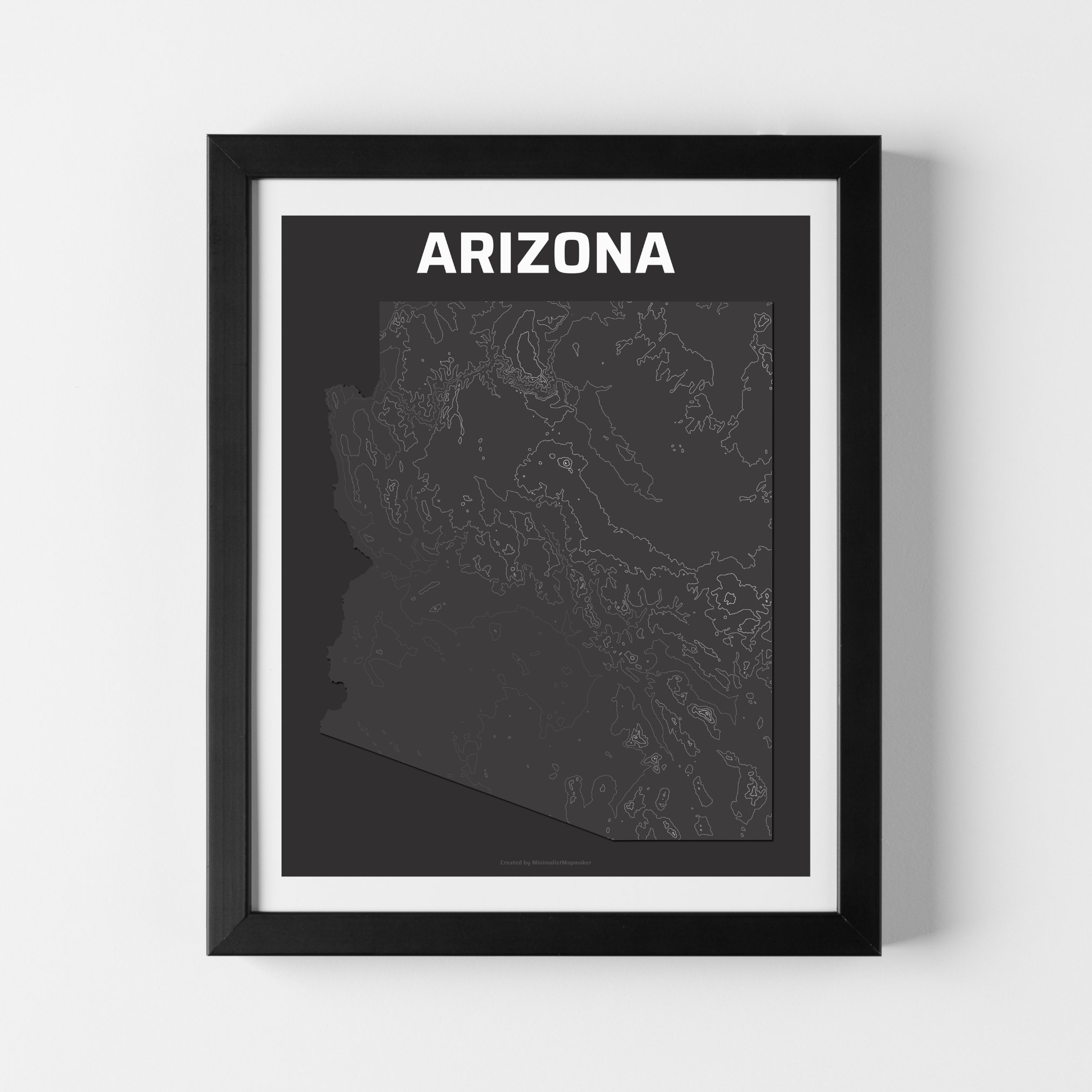Digital Download Topographic Map – Arizona, State Map, Digital Download ...
