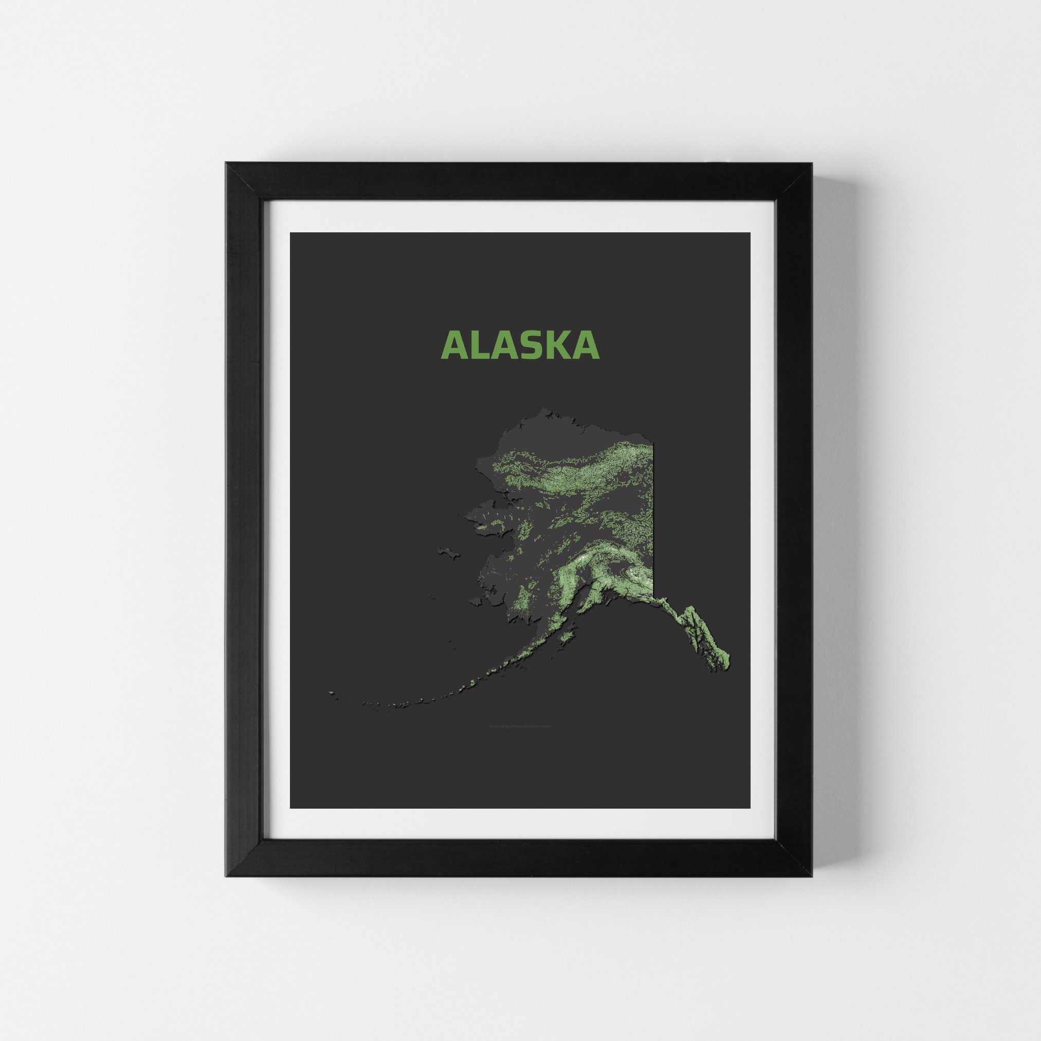 Digital Download Topographic Map - Alaska, State Map, Digital Print ...
