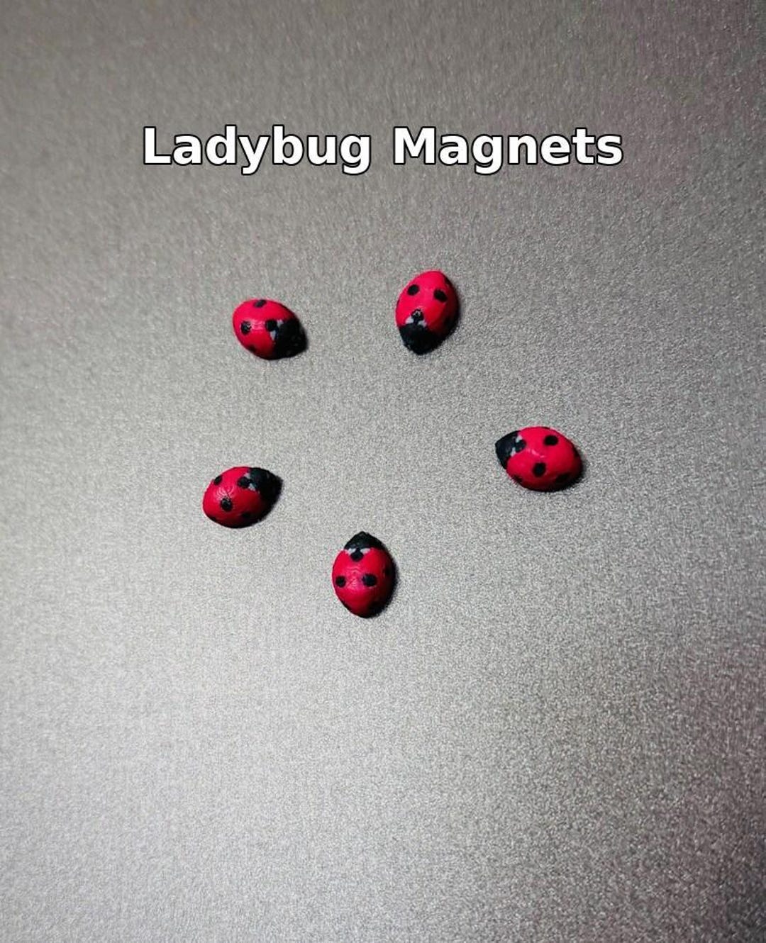 Ladybug Magnets Charming Handmade Fridge Decor & Gift for Nature Lovers ...