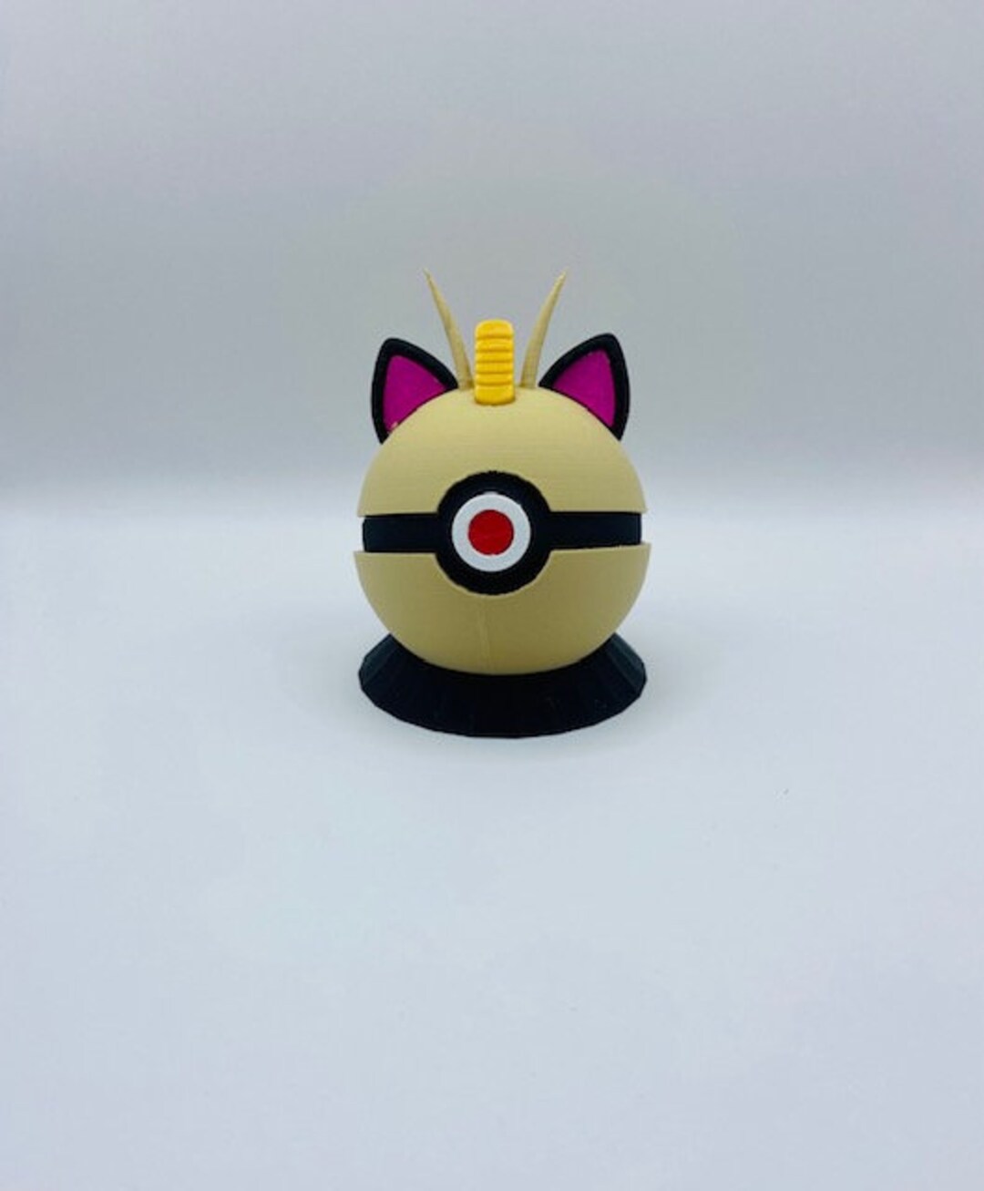 Meowth-inspired 3D Printed Pokéball Unique Pokémon Collectible - Etsy