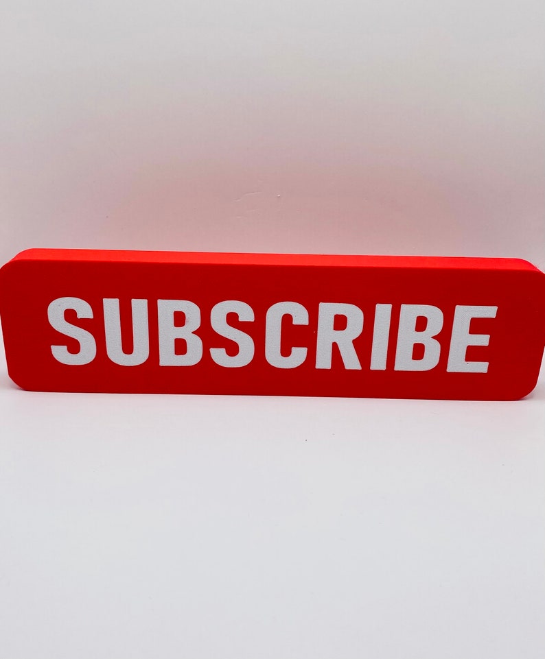 3D Printed Subscribe Button Perfect Desk Accessory for Content Creators ...