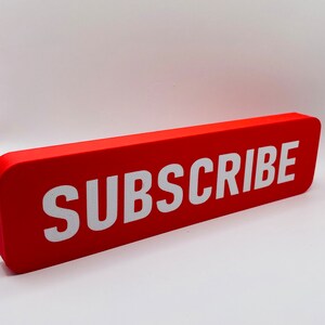 3D Printed Subscribe Button Perfect Desk Accessory for Content Creators ...
