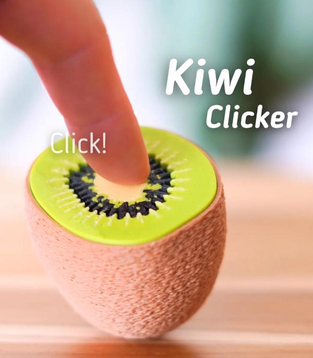 Kiwi Fidget Clicker – Cute Fruit Fidget Toy Keychain – Gift for Mom ...