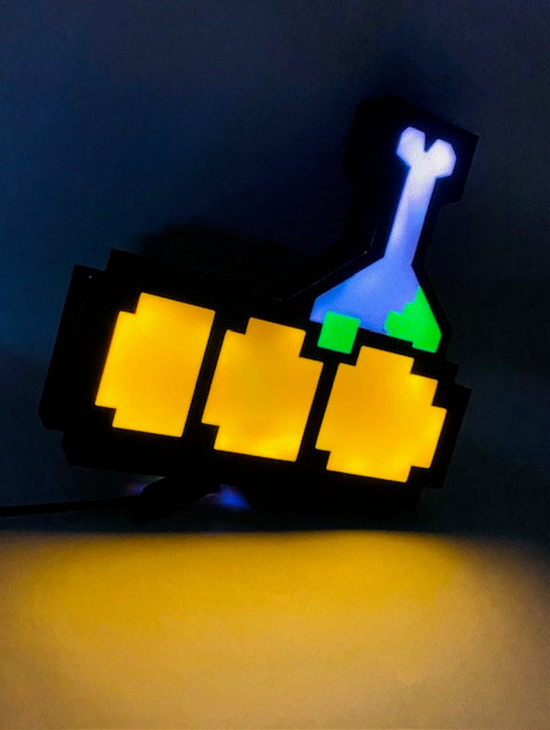 3D Printed Runescape High Alchemy Spell Lamp - Handmade OSRS Magic ...