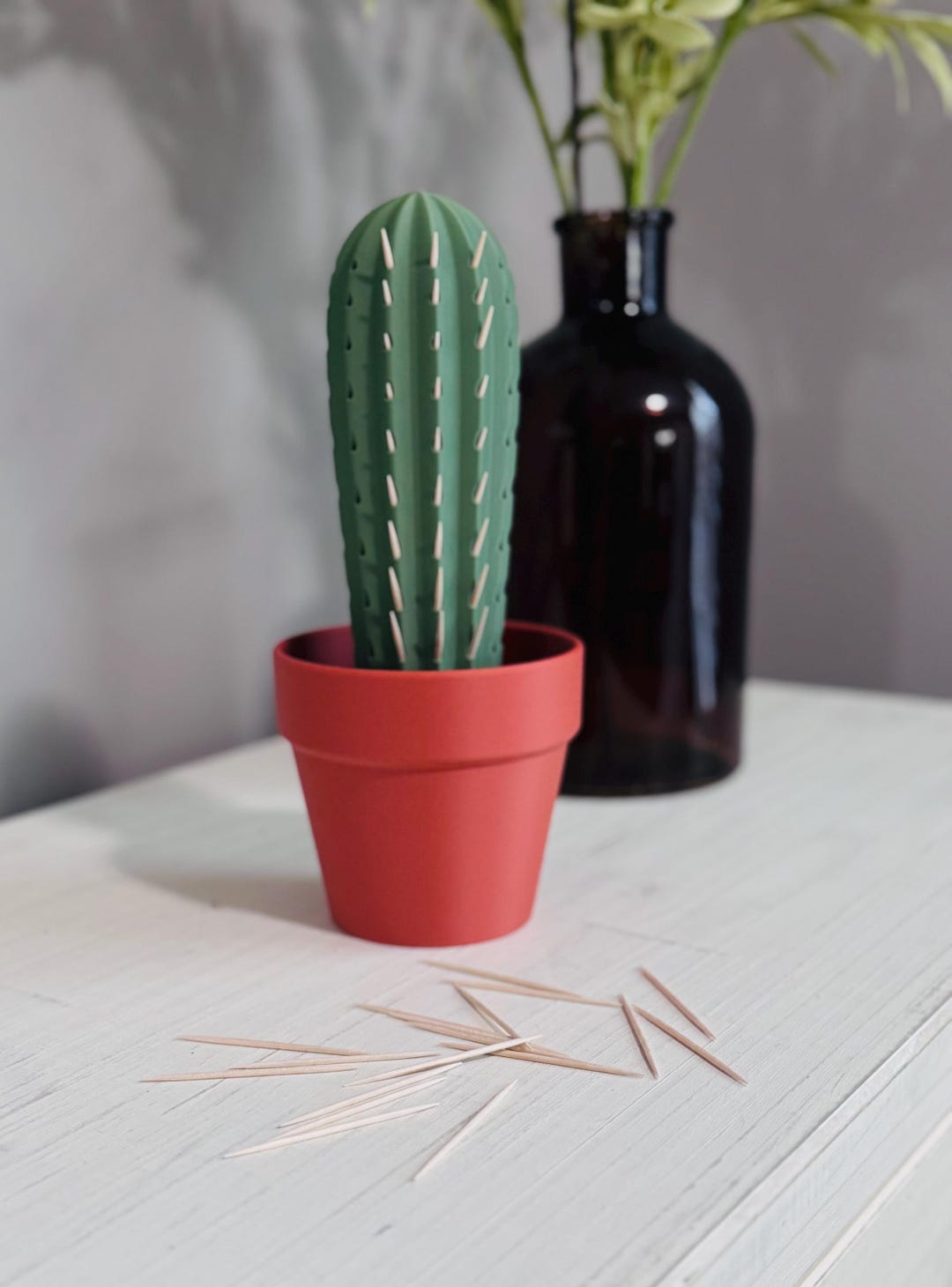 3D Printed Cactus Toothpick Holder: Quirky Kitchen Decor - Etsy