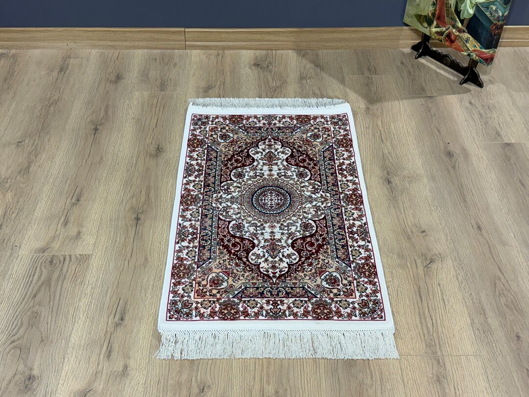 2x3 Bamboo Carpet, Persian Mini Rug, Mini Silk Rug,home Decor,unique ...