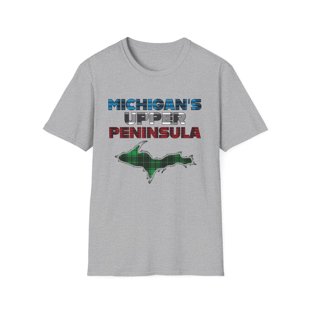Michigan's Flannel Upper Peninsula T-shirt, Unisex Graphic Tee, Gift ...