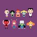 Powerpuff Girls Chibi Cross Stitch Pattern PDF – Digital Download, 90s ...