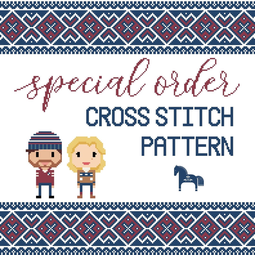 Custom- Chibi Cross Stitch Pattern | Personalized Fan Art Digital PDF ...