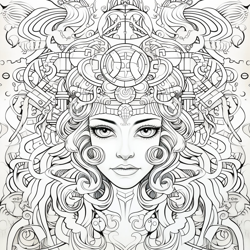 Coloring Page for Adults Level Difficult - Etsy