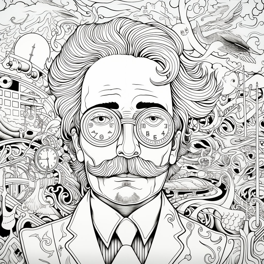 Coloring Page for Adults Level Difficult - Etsy