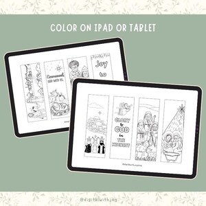 8 Nativity Coloring Bookmarks, Christmas Gift for Kids and Family ...