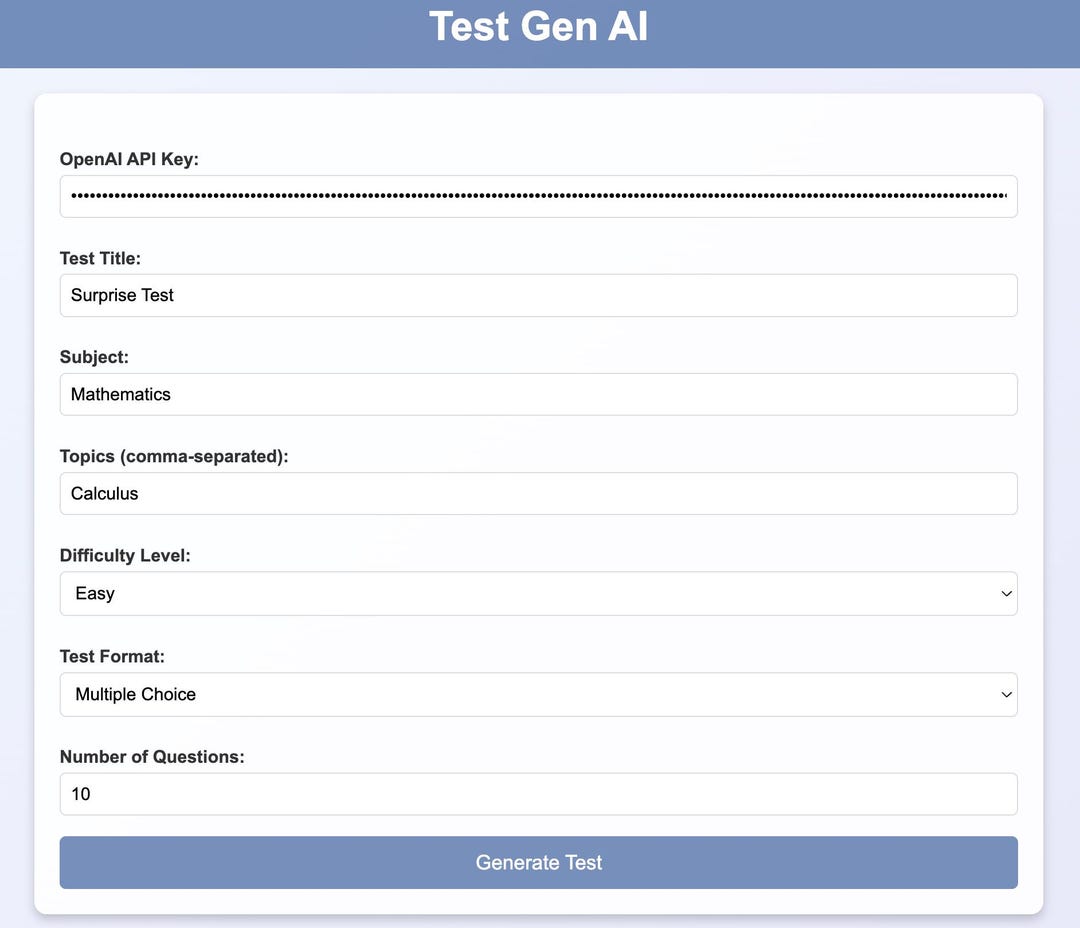 AI Powered Test Generator Software an Adaptive Smart Personalized ...