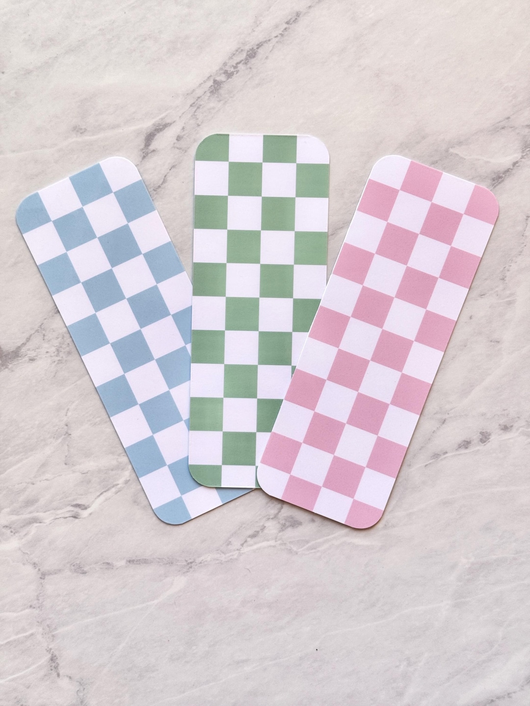 Checkered Bookmarks, Cute Bookmarks, Pink Bookmark, Green Bookmark ...