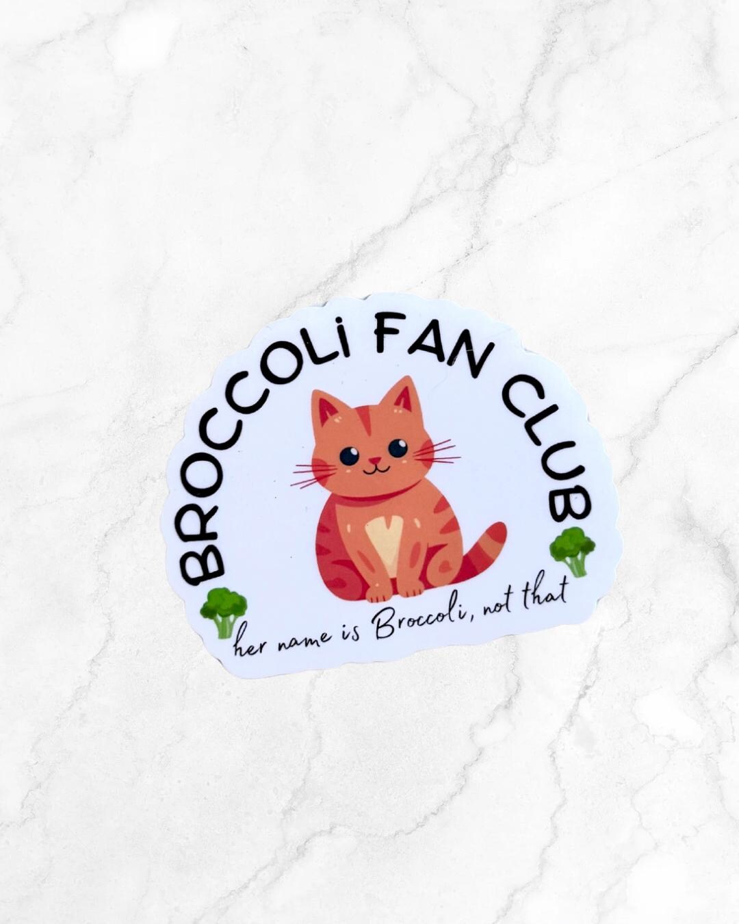 Broccoli Sticker, Team Broccoli, Broccoli Fan Club, Onyx Storm, Orange ...