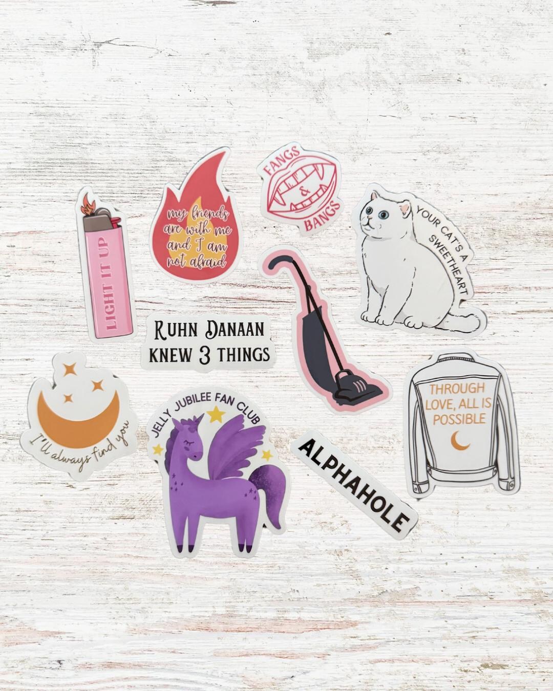 Crescent City Sticker Pack, CC Sticker Pack, SJM Stickers, Ruhn Danaan ...