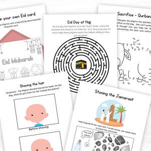 Eid Ul Adha Activity Book, Eid Activity Printable, Hajj Kids Activity ...