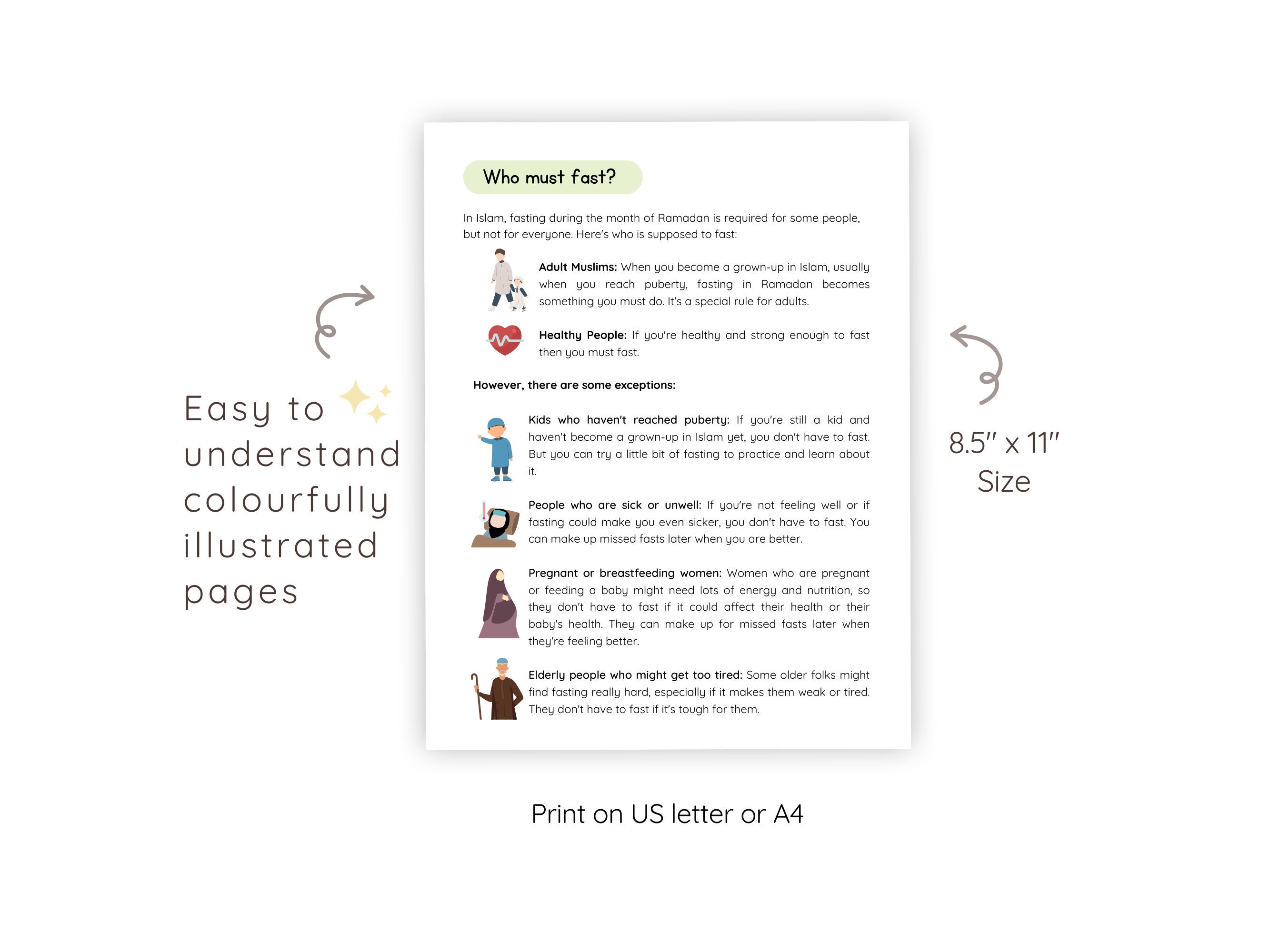 Ramadan Fasting Guidebook for Muslim Kids - Etsy