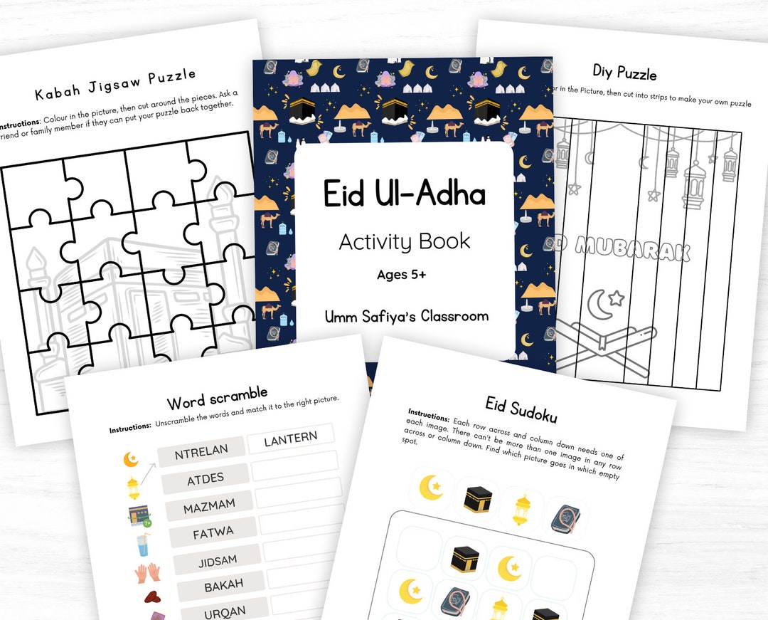 Eid Ul Adha Activity Book, Eid Activity Printable, Hajj Kids Activity ...