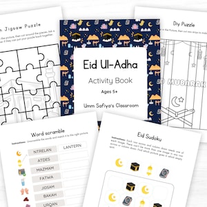 Eid Ul Adha Activity Book, Eid Activity Printable, Hajj Kids Activity ...