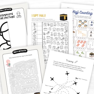 Hajj Activity Booklet for Kids I I Eid Ul-adha I Five Pillars of Islam ...