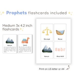 25 Prophets in the Quran & Islam. Islamic Printable and Digital Cards ...