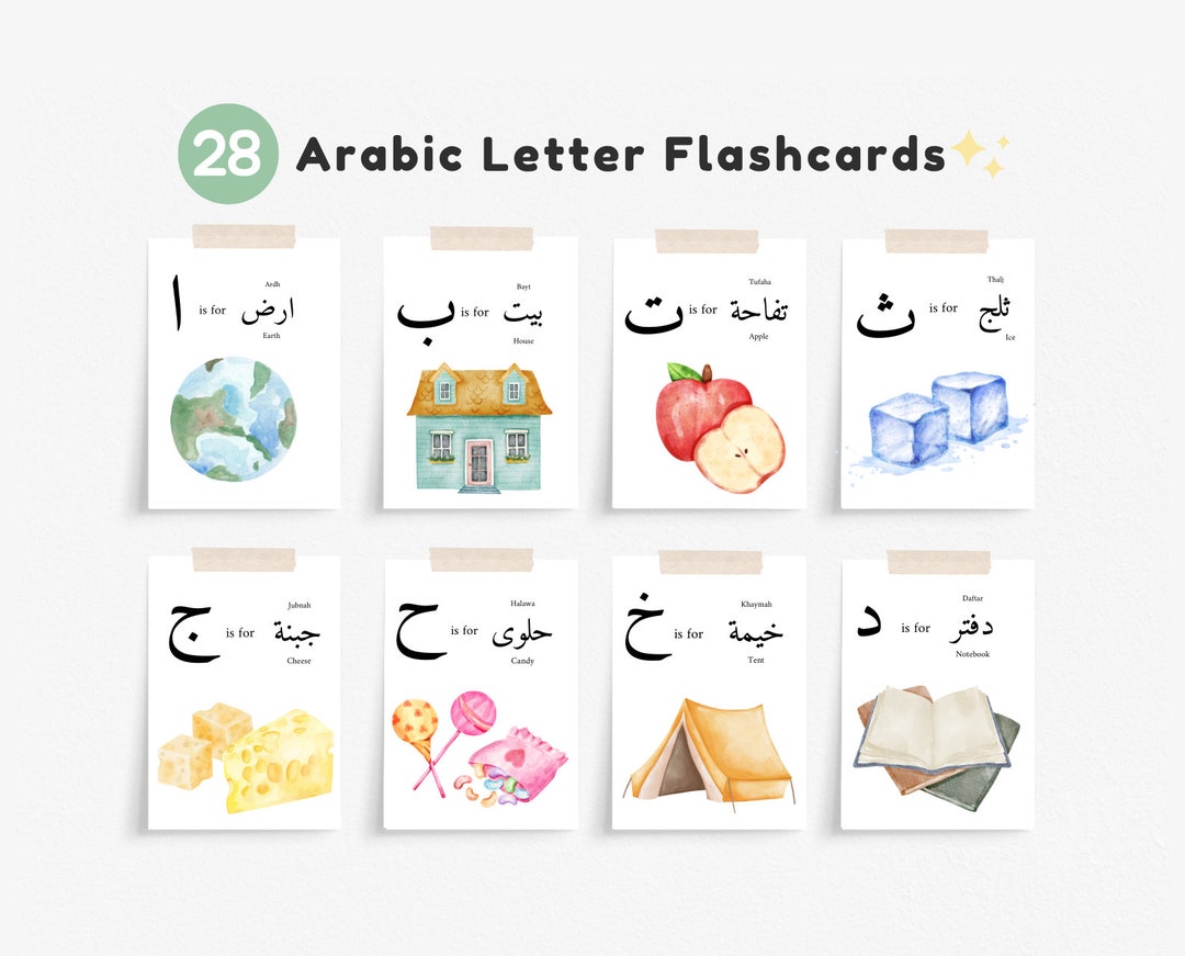 Arabic Alphabet Cards | Arabic Alphabet Learning | Arabic Letter Cards ...