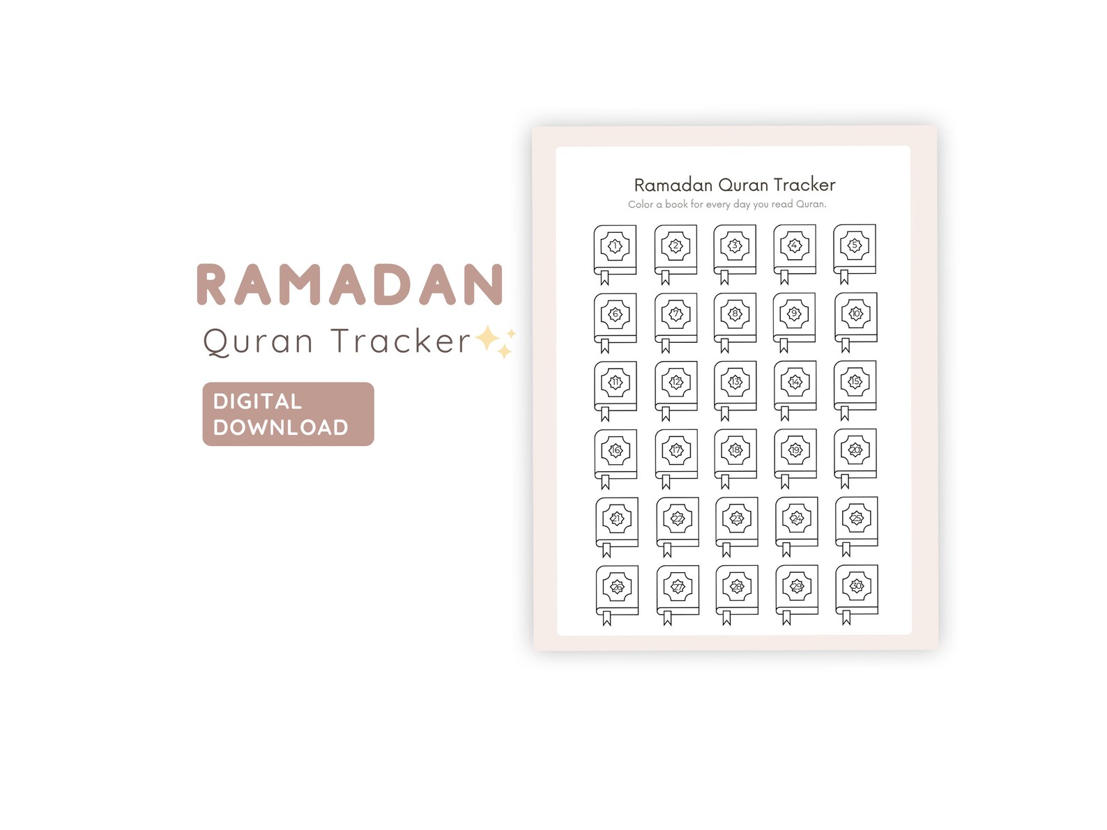 Ramadan Quran Tracker for Kids - Etsy