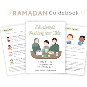 Ramadan Fasting Guidebook for Muslim Kids - Etsy