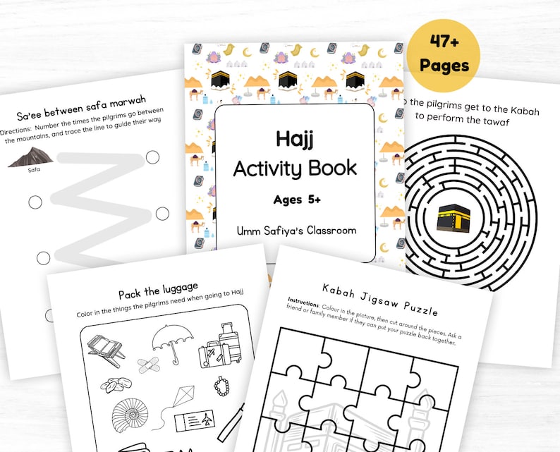 Hajj Activity Booklet for Kids I I Eid Ul-adha I Five Pillars of Islam ...
