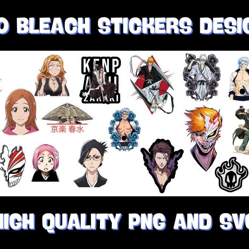 Anime Sticker Pack - Etsy