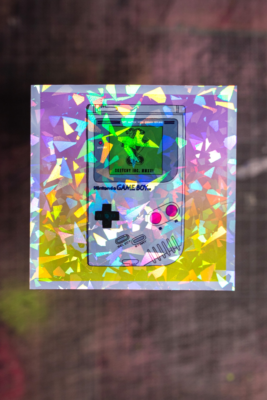 Game Boy Holographic Sticker - Etsy