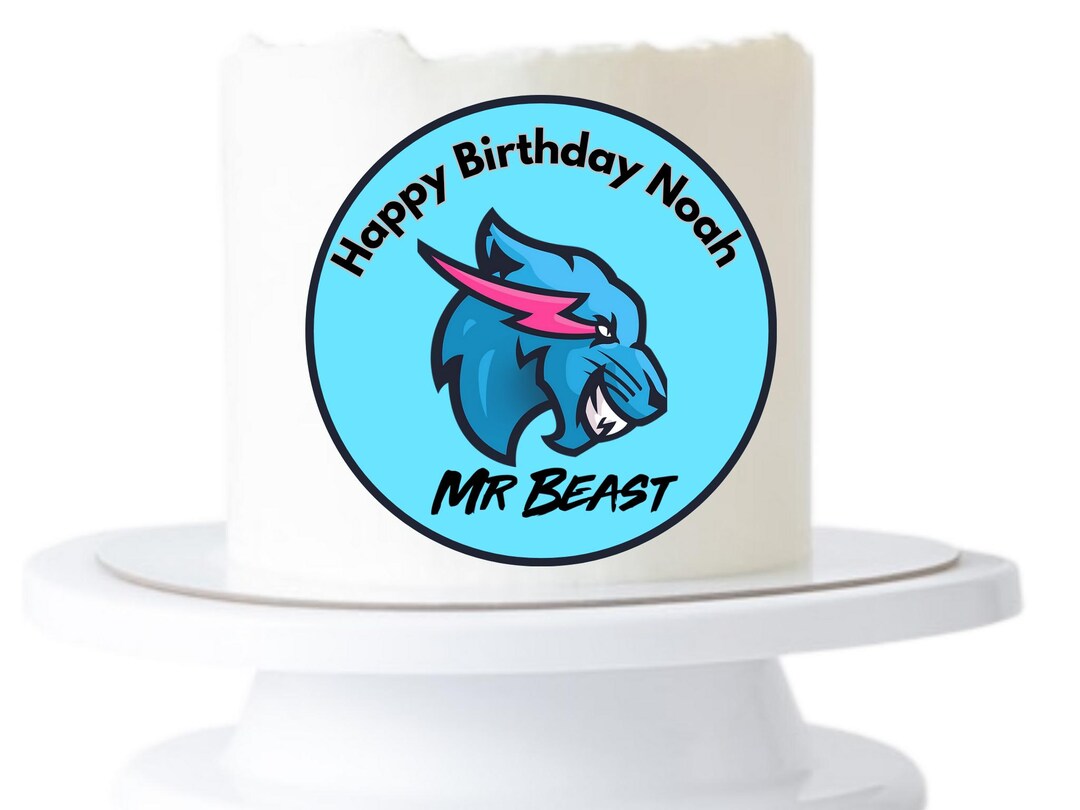 Mr Beast Feastables Edible Image Topper for Cake, Cupcakes, Cookie ...