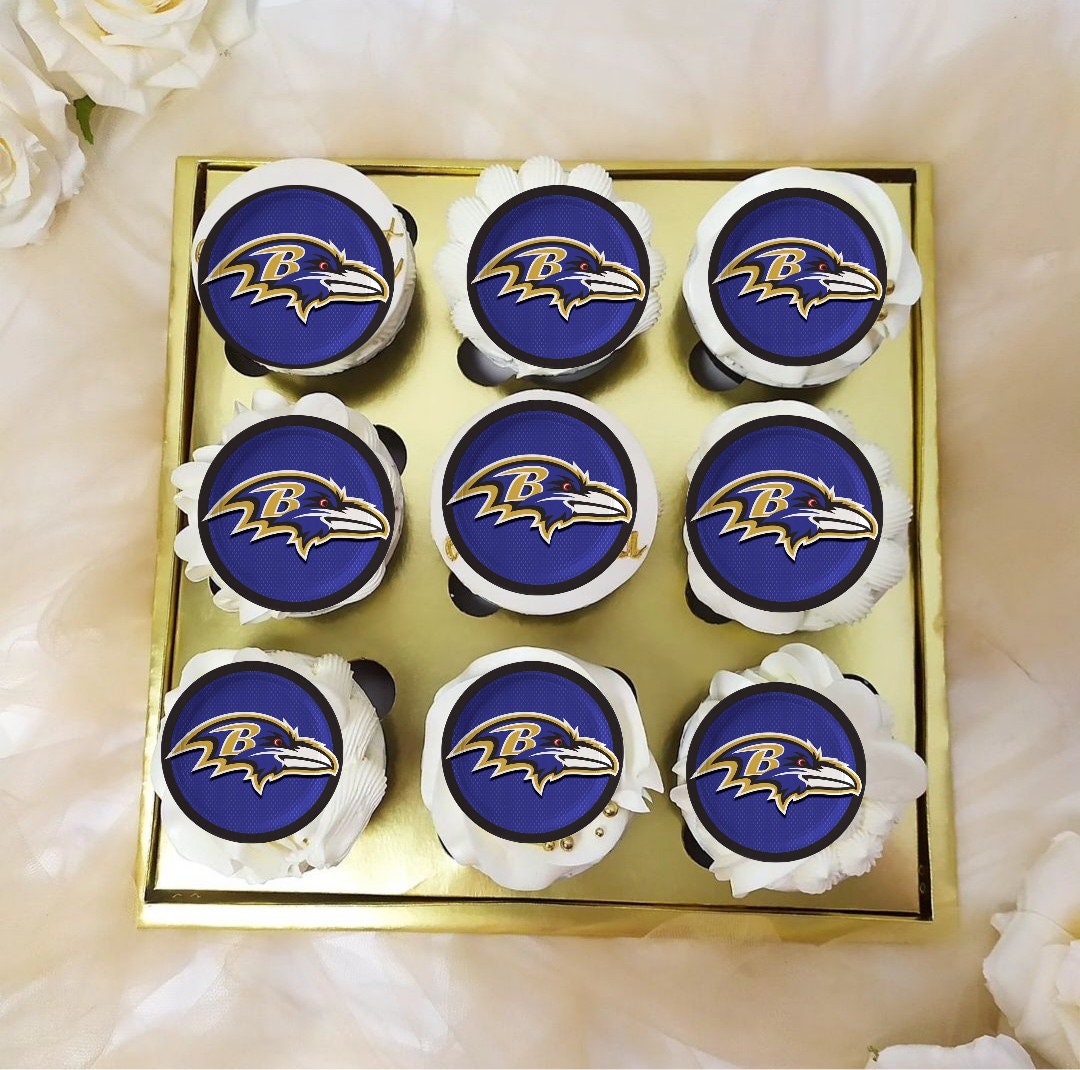 Baltimore Ravens Edible Topper Image, Cookie Toppers,cupcake Toppers ...