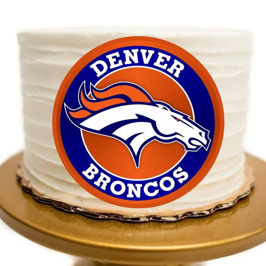 Denver Broncos Edible Cake Topper Cupcakes Toppers, Icing Sheet ...