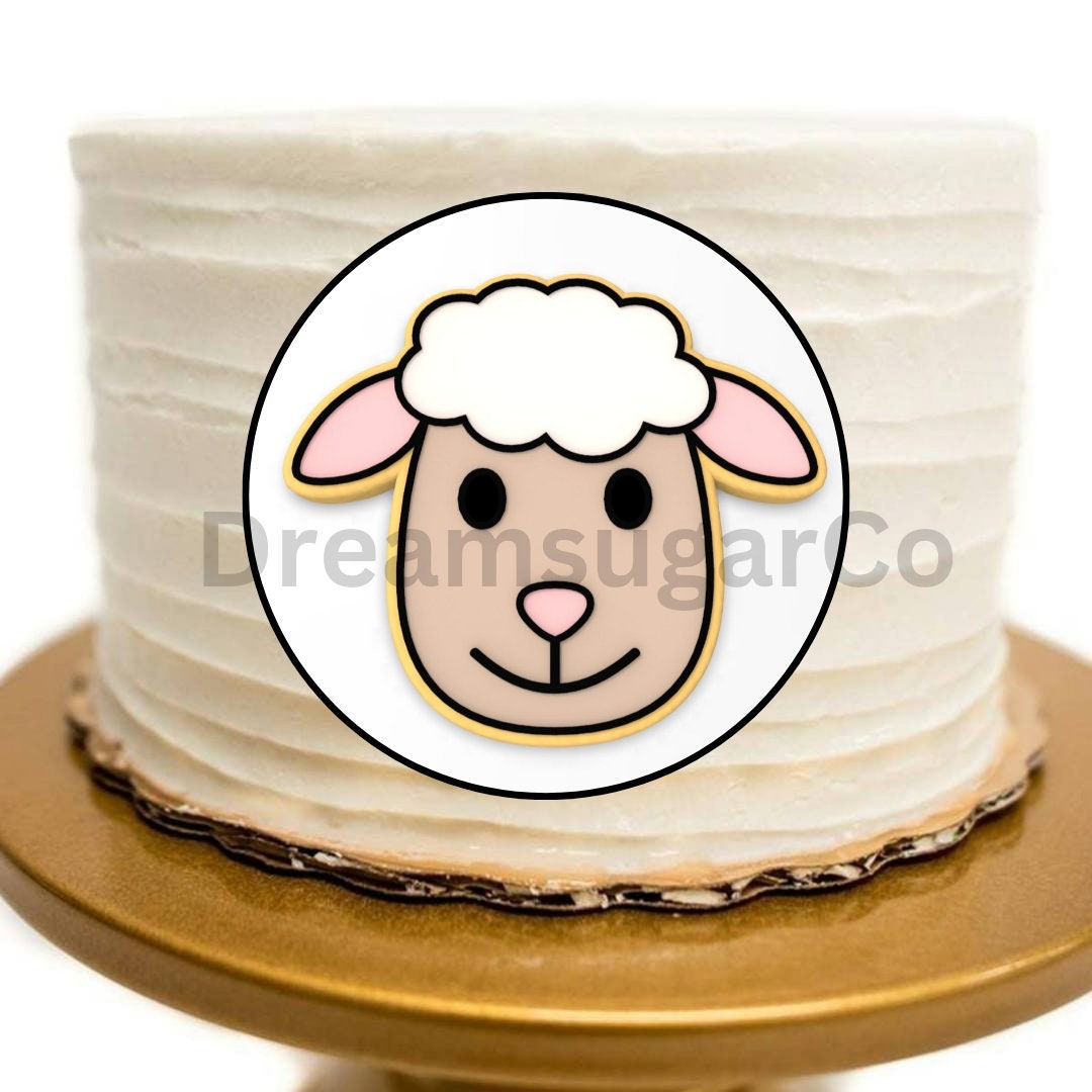 Sheep Edible Image Topper for Cake Topper, Cupcakes Toppers, Icing ...