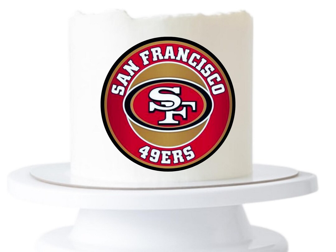 San Francisco 49ers Cake Topper, Icing Sheet, Football Topper (UNCUT ...